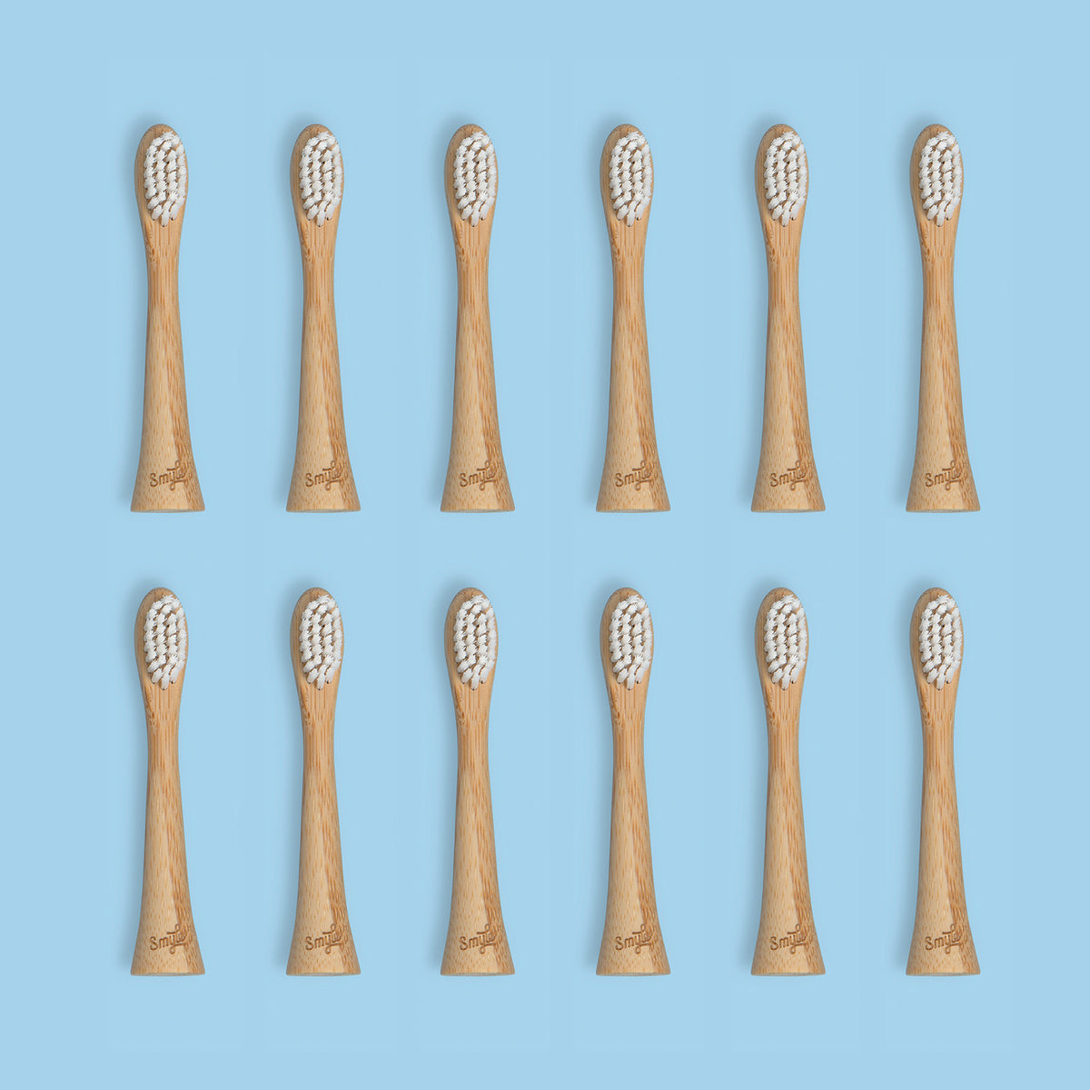 12 Pack Bamboo Brush Heads - Save 24% – Smyle